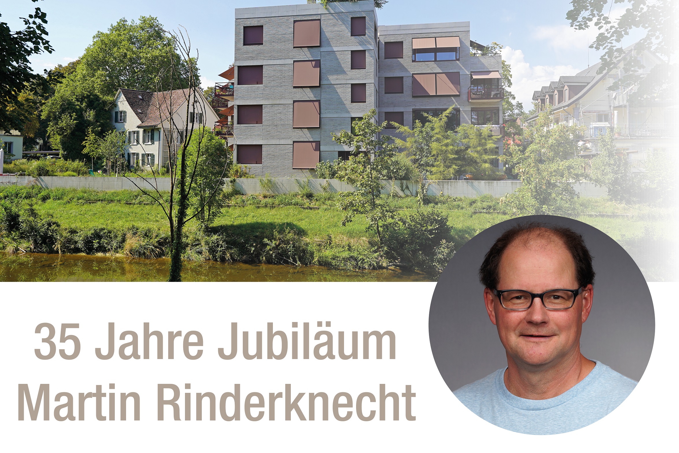 35-jähriges Dienstjubiläum Martin Rinderknecht - SJB Kempter Fitze AG